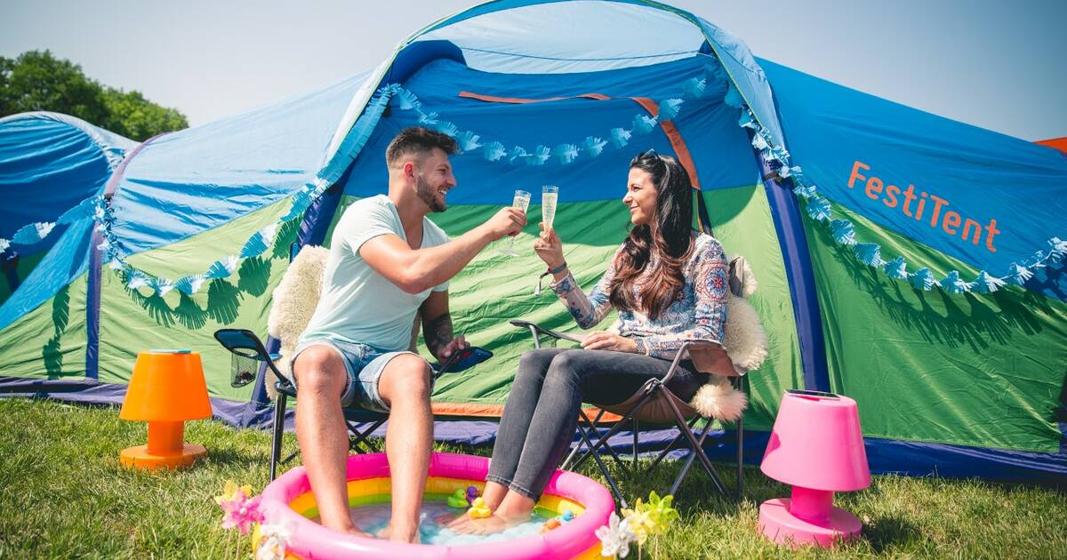Festitent op de Zwarte Cross camping | Zwarte Cross